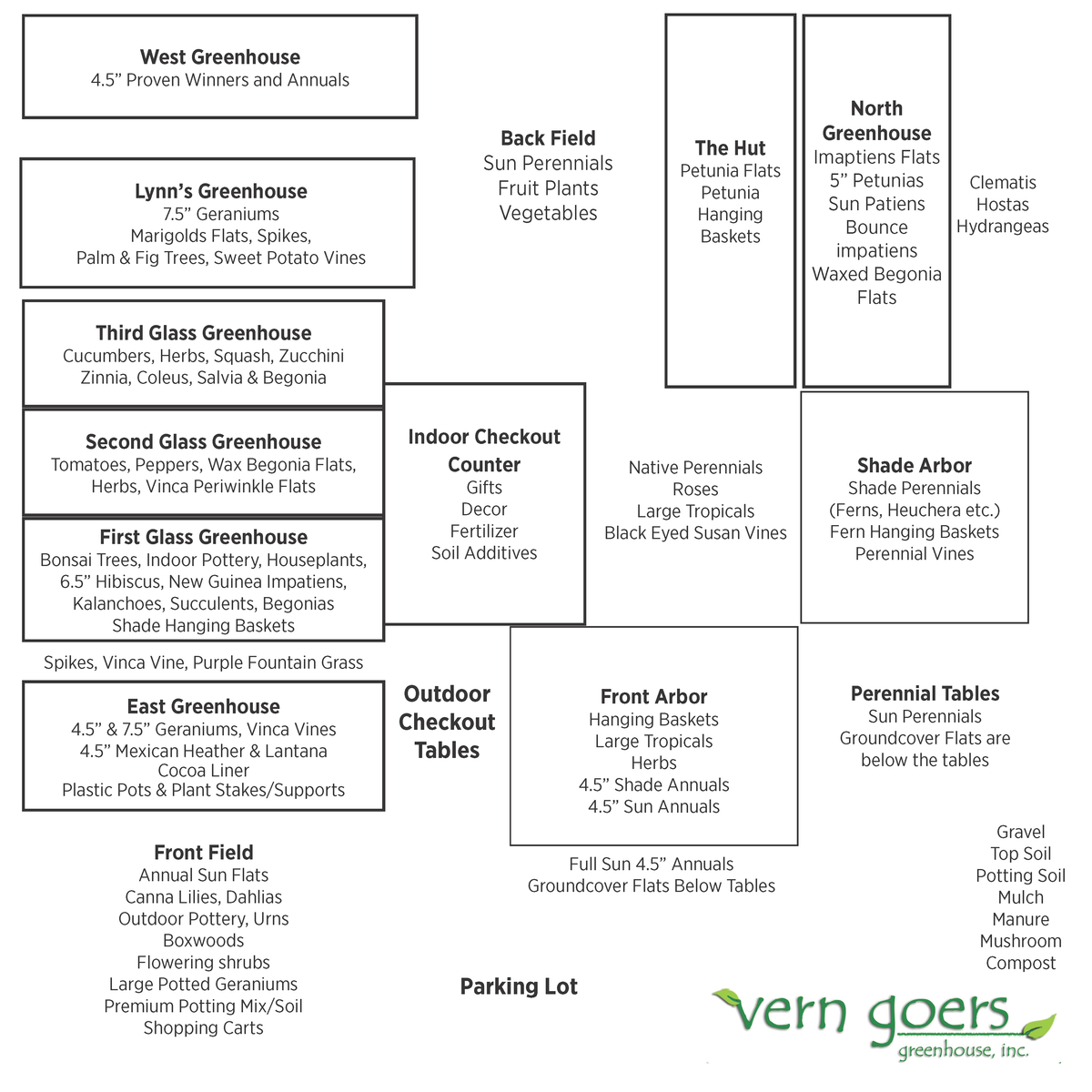 Goers Greenhouse Map 2023 – Vern Goers Greenhouse